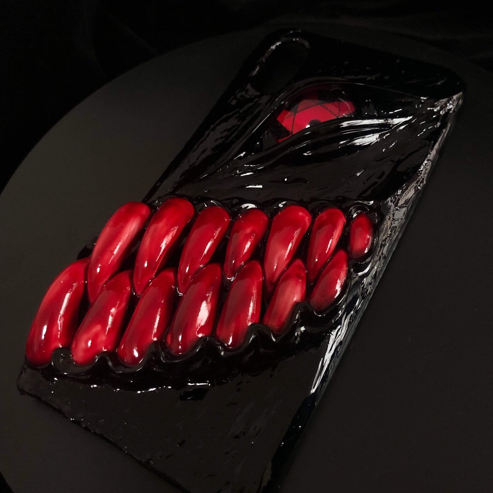 Blood Teeth & Eye Handmade Designer iPhone Case For All iPhone Models ...